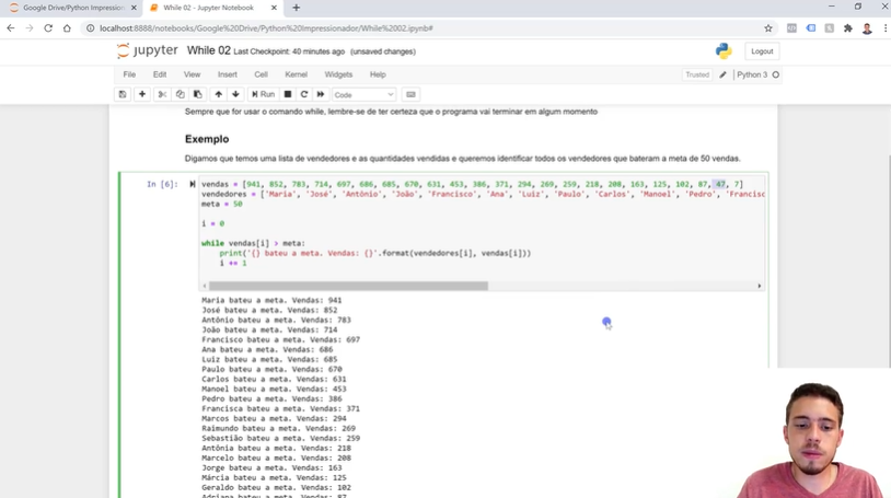 Curso Completo de Python: Básico ao Avançado, 100% Online
