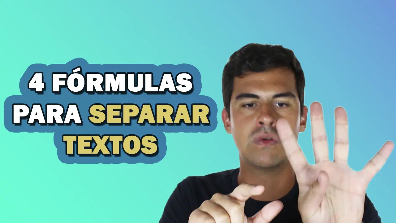 Como SEPARAR TEXTOS no Excel usando FÓRMULAS de TEXTO