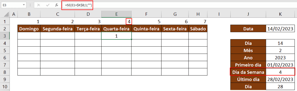 Calendário no Excel - Passo a Passo Simples e Detalhado