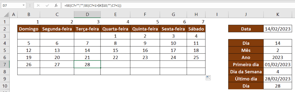 Calendário no Excel - Passo a Passo Simples e Detalhado