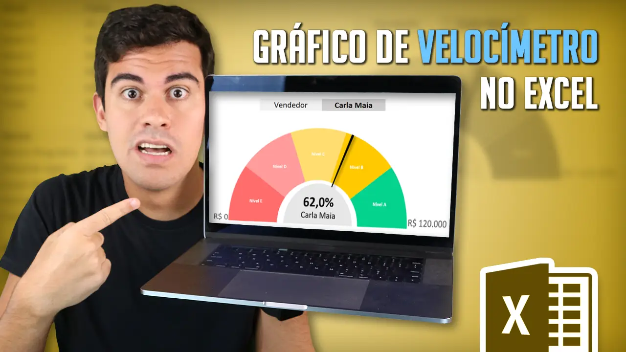 Gráfico de Velocímetro no Excel (coloque em suas planilhas)