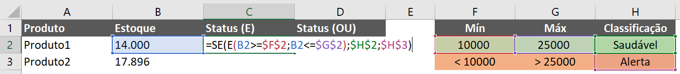 Funções E e OU - Exemplo Prático com a Função SE