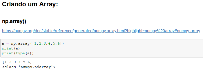 Biblioteca Numpy no Python - [Alto Processamento de Dados]