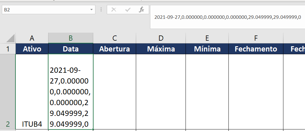 Pegar Cotações de Ações Automaticamente com VBA