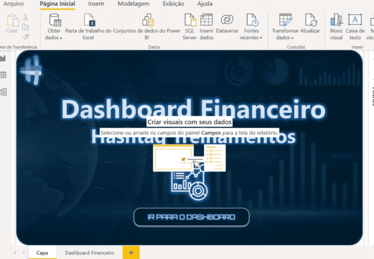 Capa Para Dashboard no Power BI - Melhore suas Apresentações!