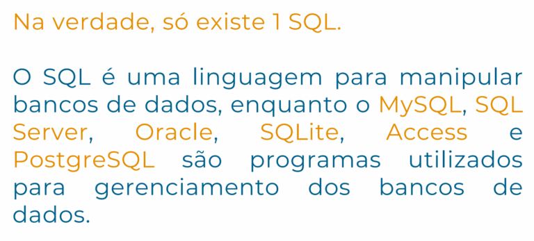 Qual SQL Devo Aprender? Quantos SQLs Existem?