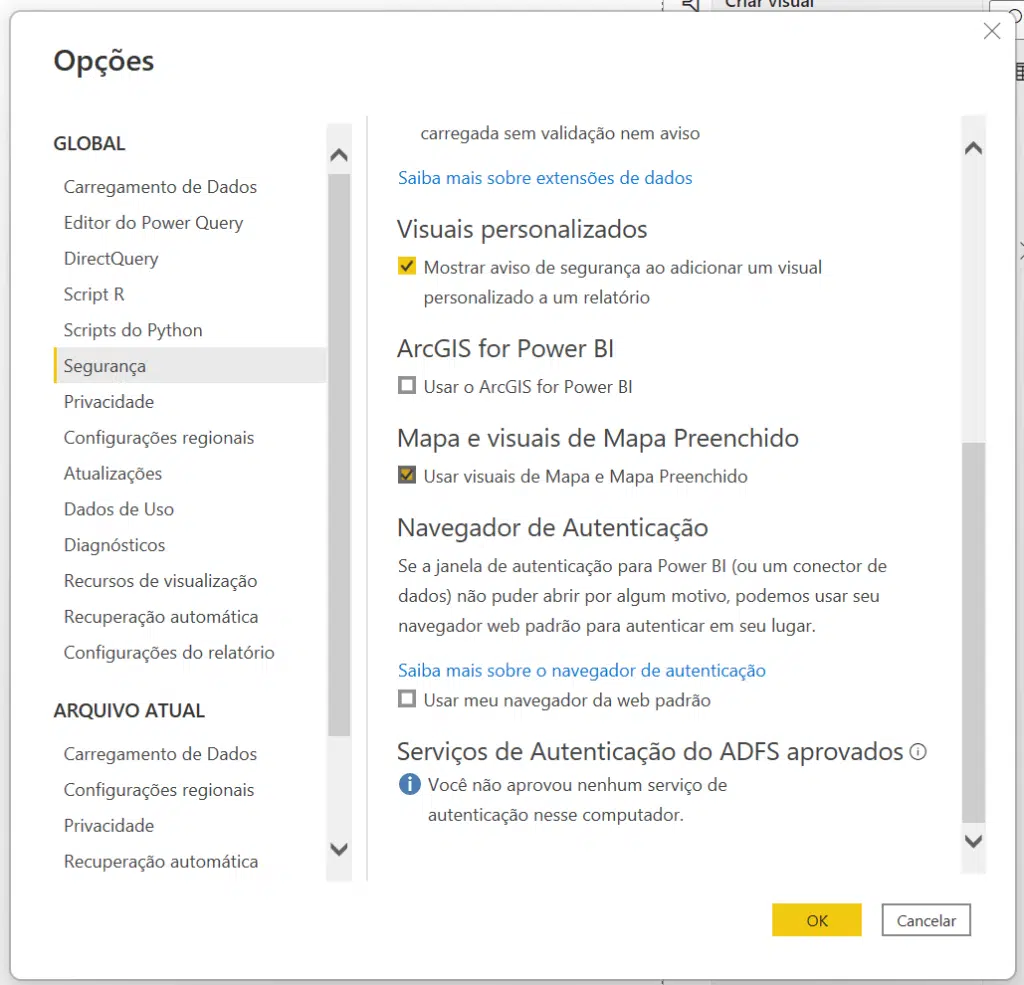 Habilitar Gráfico de Mapa no Power BI - Volte a Usar seus Mapas!