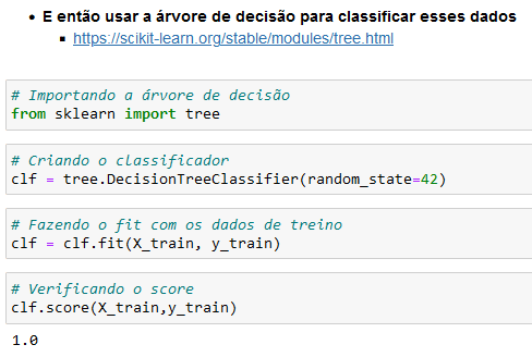 Árvore de Decisão - Algoritmo para Classificação e Regressão