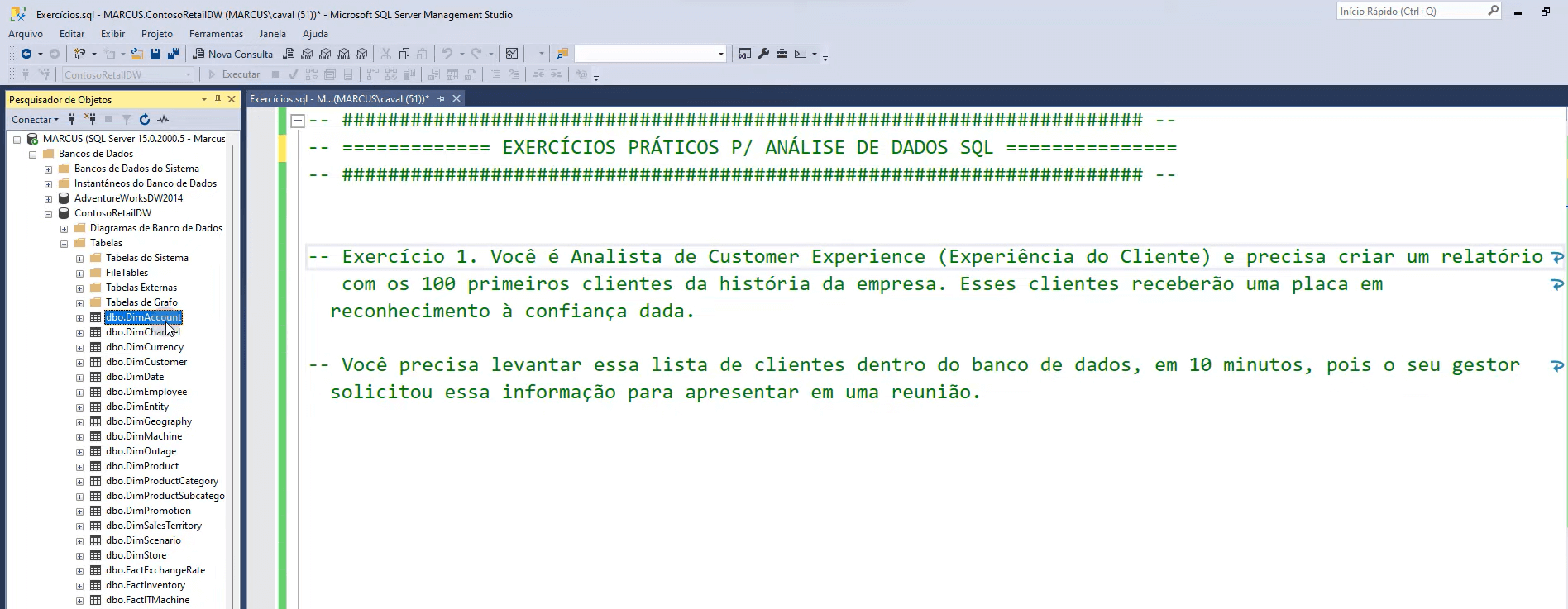 Exercícios de Análise de Dados no SQL Resolvidos Passo a Passo