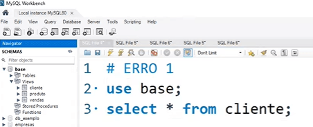 %Erros Comuns ao Usar o SQL - Aprenda com Exemplos!%