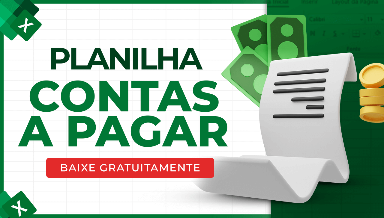 %Planilha de Contas a Pagar - Com Dashboard Grátis!%