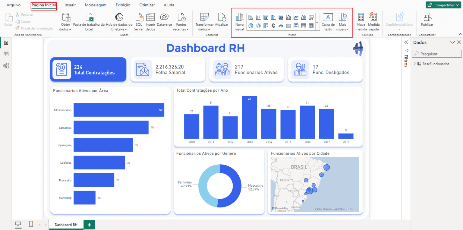 Novo Layout da Guia Relatório Power BI – Novidades Power BI