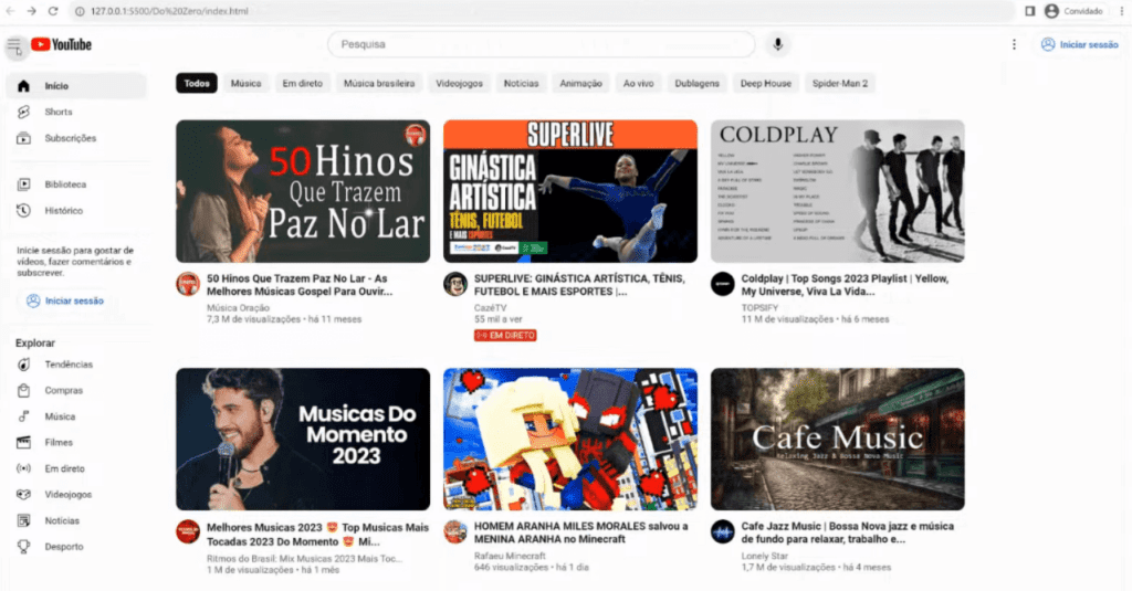 3 Projetos em HTML e CSS para Iniciantes