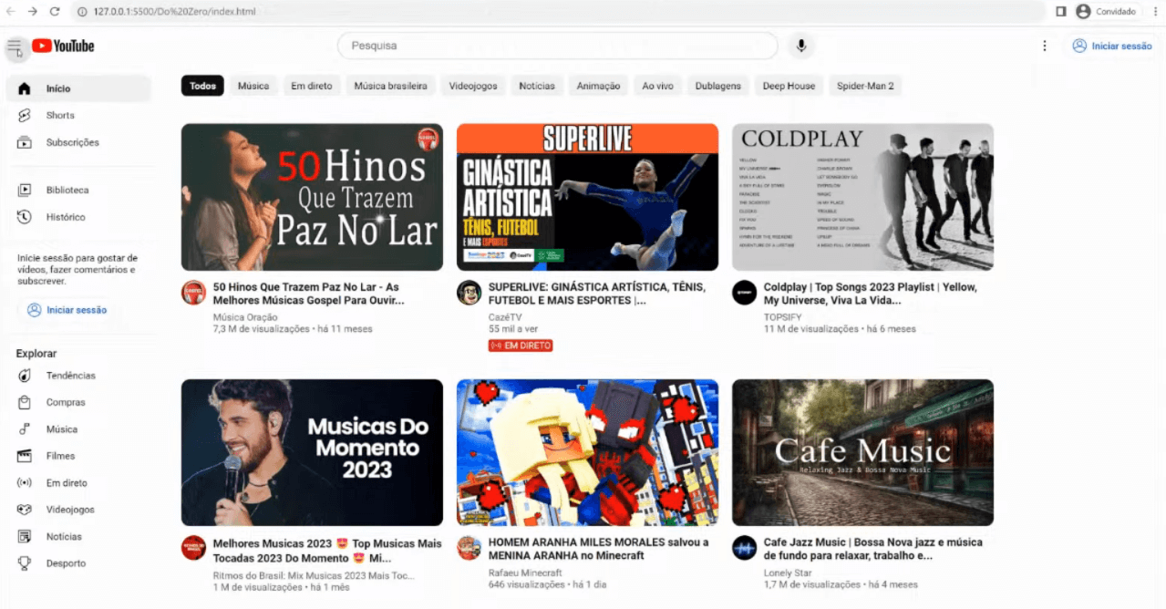3 Projetos em HTML e CSS para Iniciantes