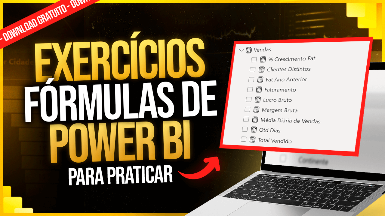 5 Exercícios de Fórmulas do Power BI para Praticar