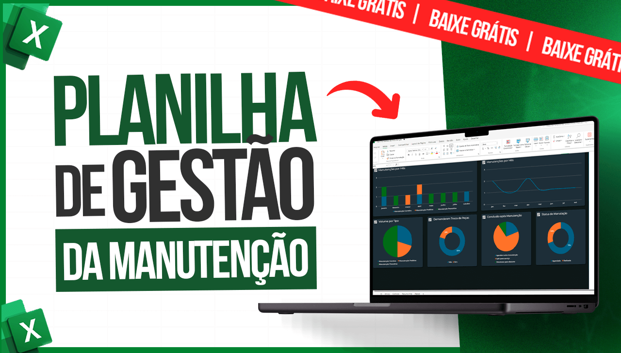 Planilha de Gestão da Manutenção – Baixe Grátis