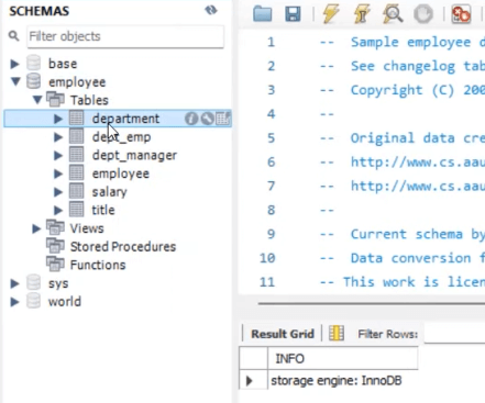 Como Importar o Banco de Dados EMPLOYEE para MySQL