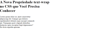Nova Propriedade Text-Wrap no CSS – Você Precisa Conhecer!
