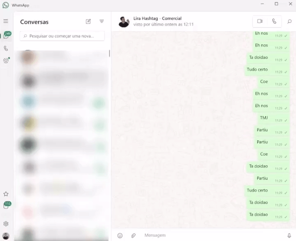 Mensagens no WhatsApp com Python – Automação com PyAutoGUI