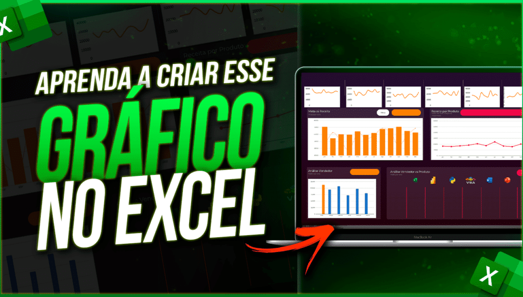 Como criar um gráfico no Excel que mistura receita mensal com metas?