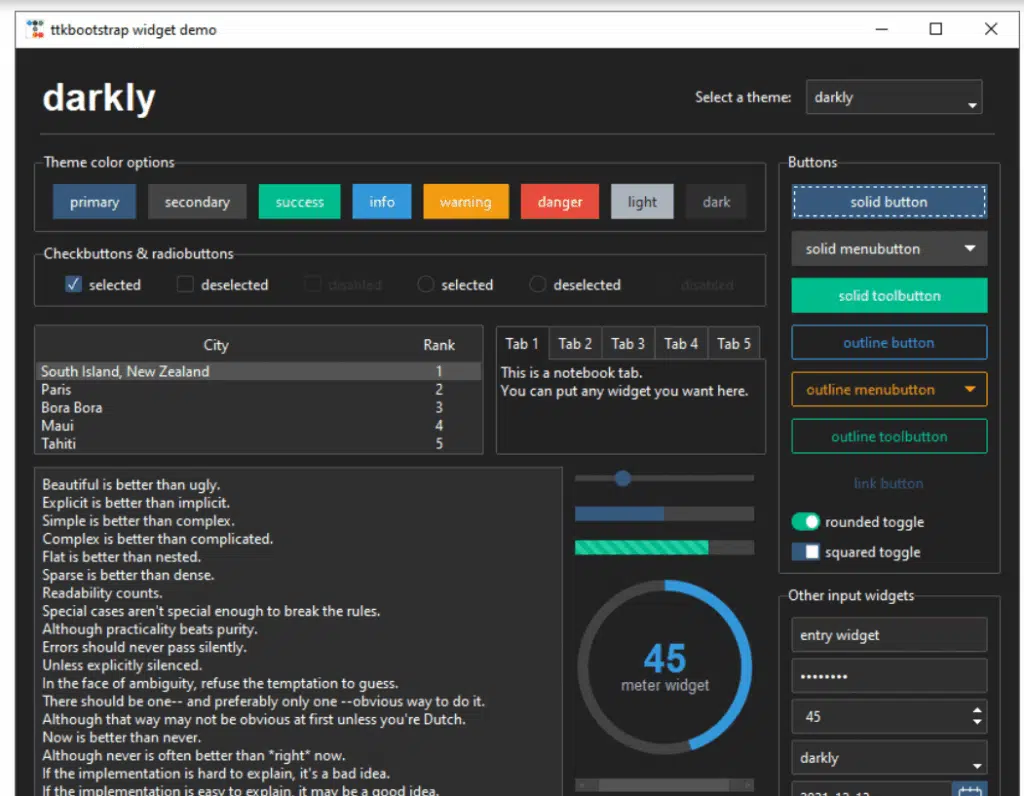 TTKBootstrap: Como criar interfaces gráficas bonitas no Python